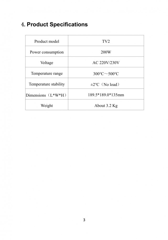 QUICK TV2 instruction manual page 6