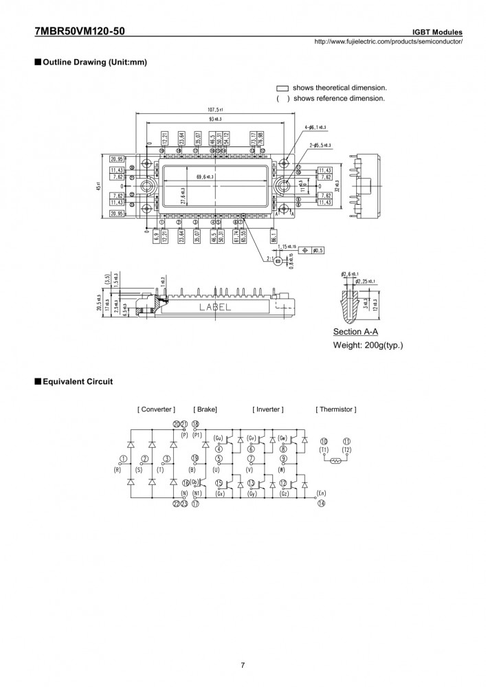 7MBR50VM120-50 datasheet page 7