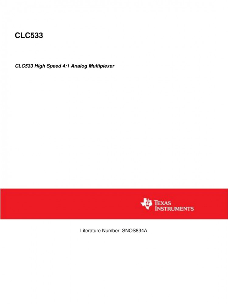 CLC533 datasheet page 2