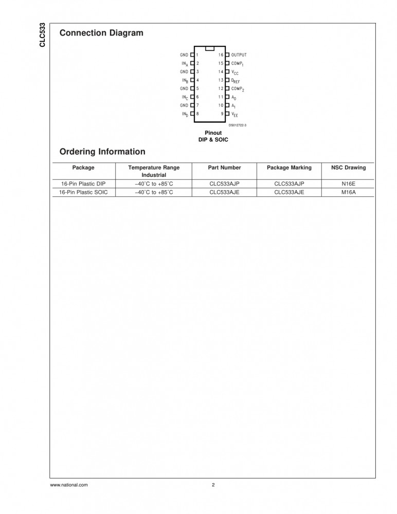 CLC533 datasheet page 4