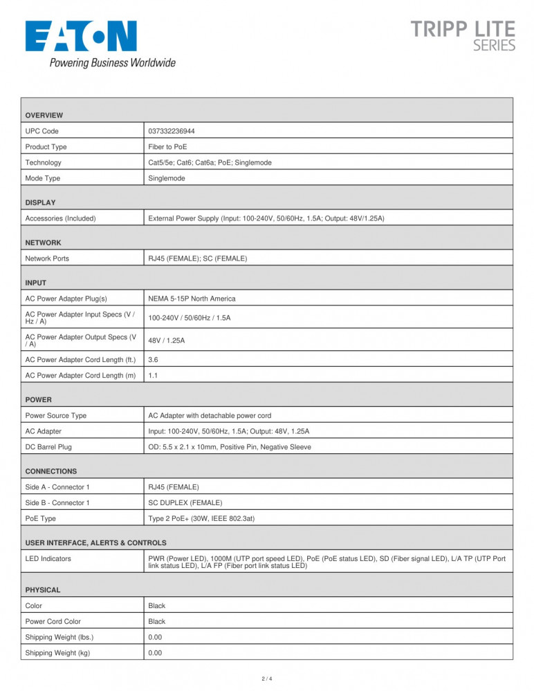 N785-P01-SC-SM1 product document, page 2