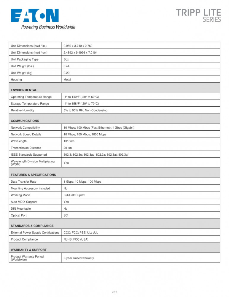 N785-P01-SC-SM1 product document, page 3