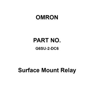 OMRON G6SU-2G-TR DC12 Signal Relay Chip