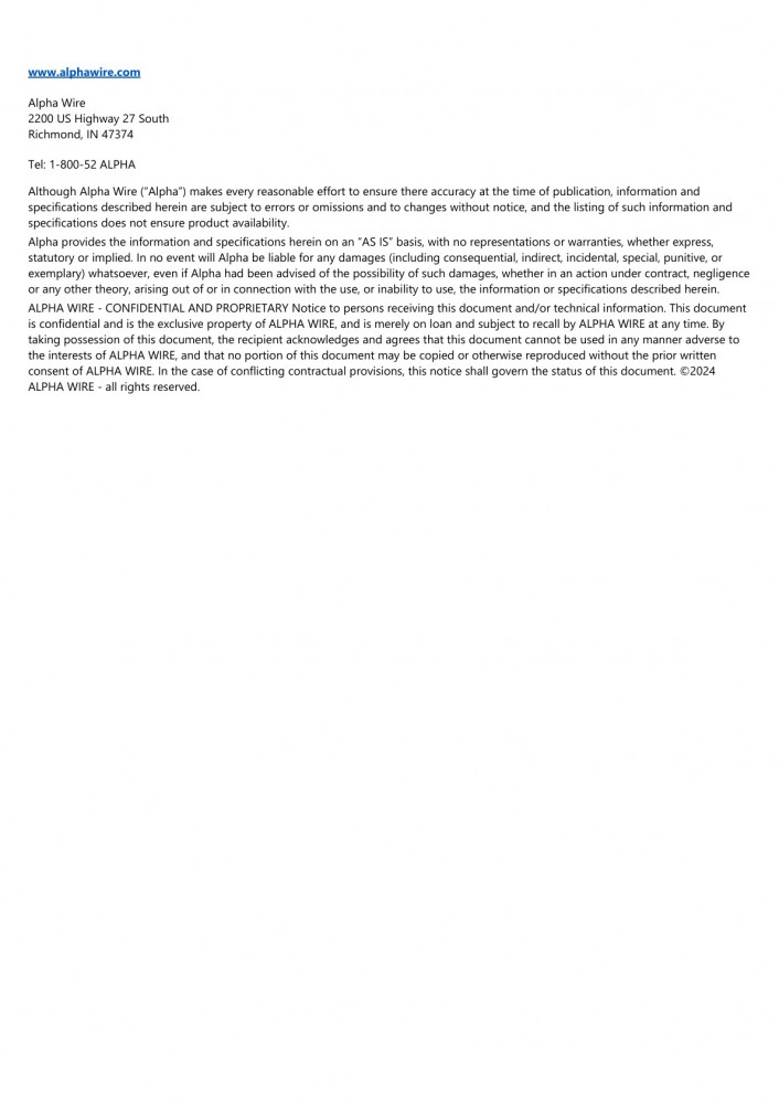 Alpha Wire 85607 technical document page 3