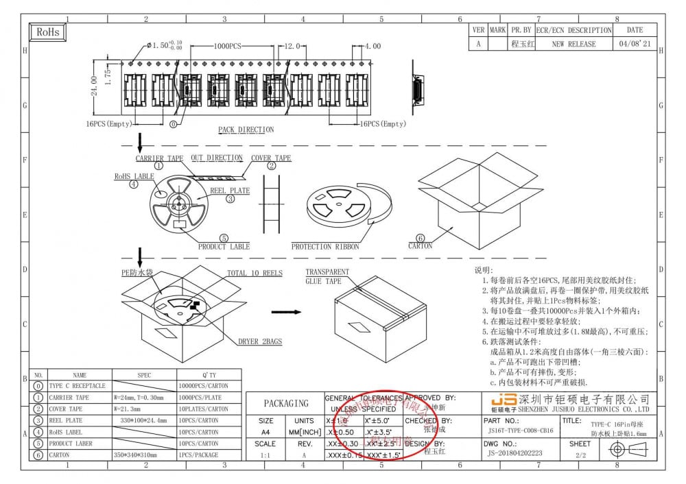 JUSHUO specification page 3
