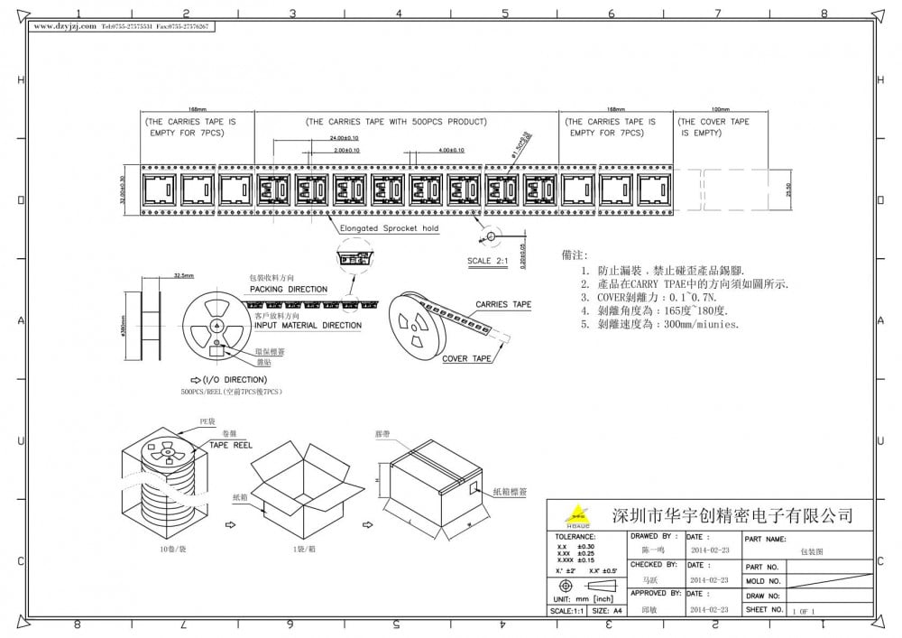 HOAUC HYCW171-USBA09-080-92B technical drawing page 2