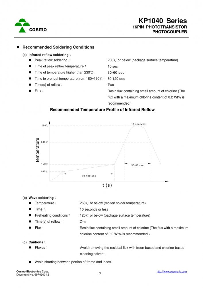 KP1040 datasheet page 7