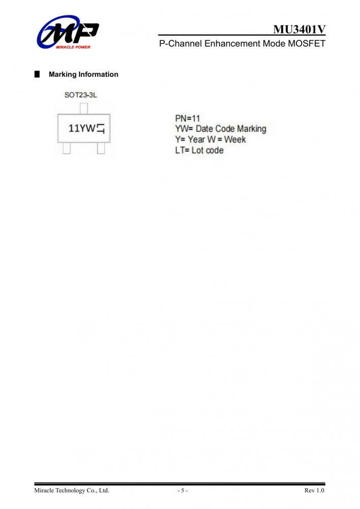 MU3401V datasheet page 5