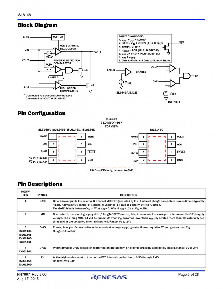 ISL6146 datasheet page 3