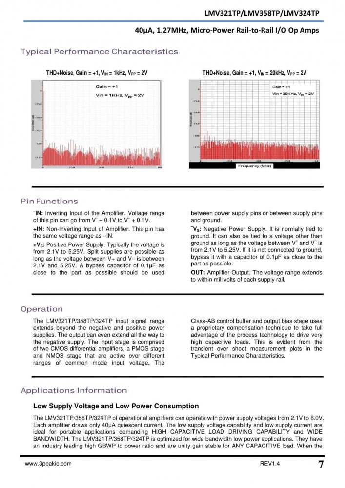 LMV358TP-SR datasheet page 7