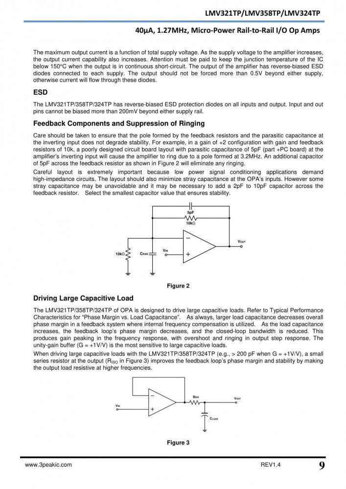 LMV358TP-SR datasheet page 9