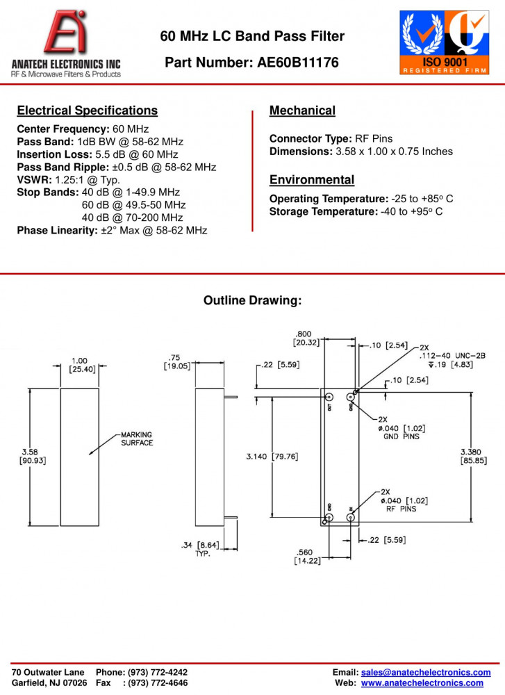 AE60B11176 technical document page 1