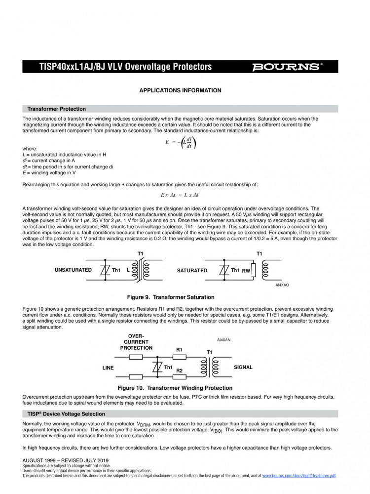 TISP4040L1AJR-S datasheet page 8