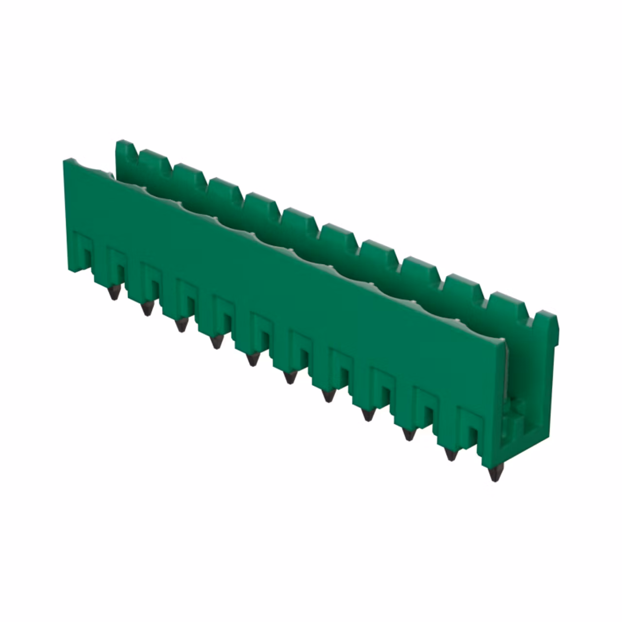 5.08mm Pitch Eurostyle Vertical PCB Header, Open Ends, Green Housing, 11  Circuits for sale