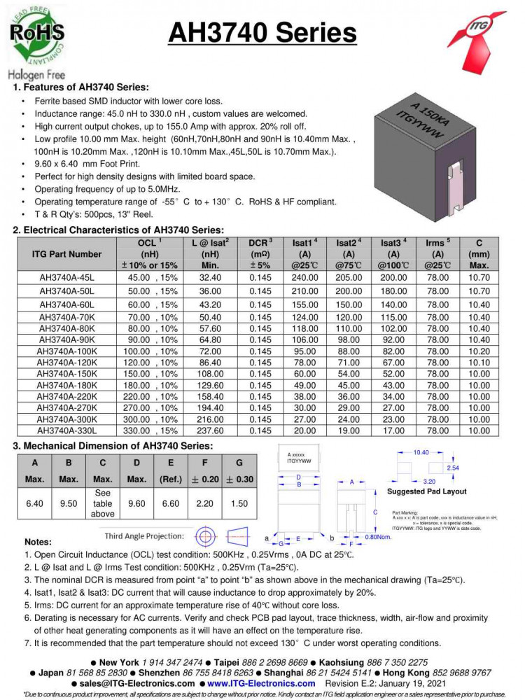 AH3740A technical document image 1