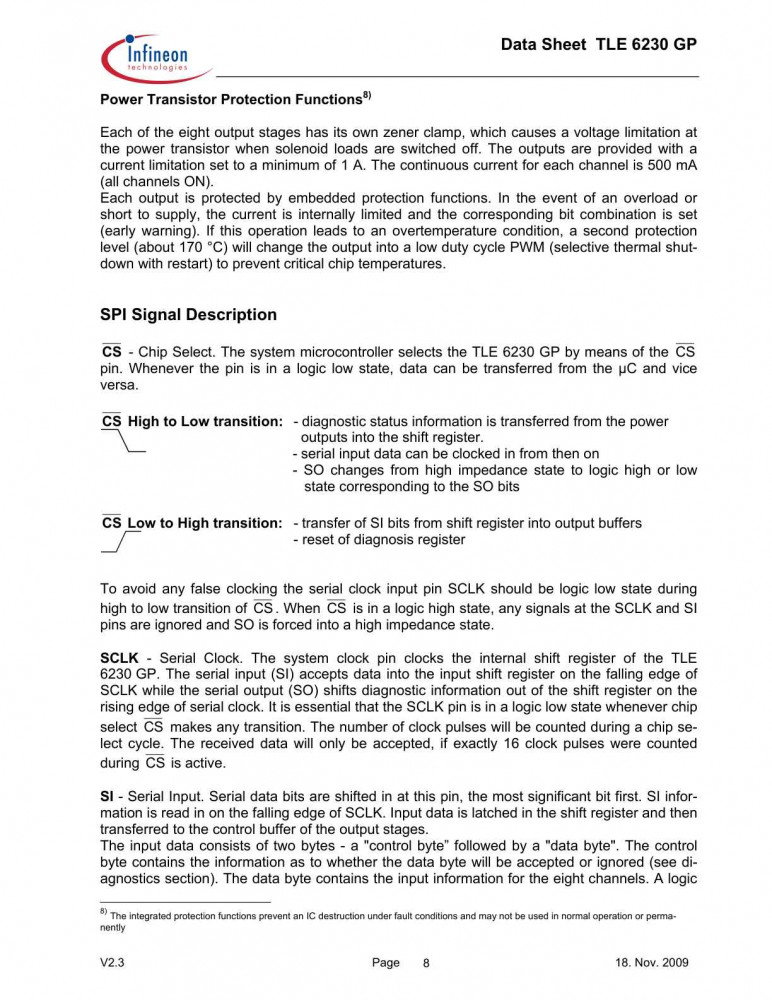 TLE6230GP datasheet page 8