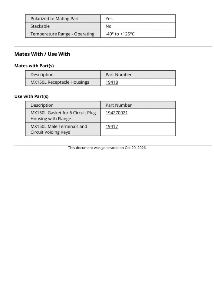 MOLEX 194290010 technical document image, page 3