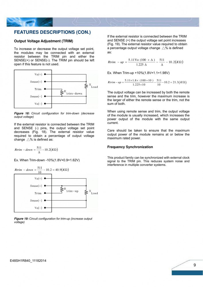 DELTA E48SH1R840NRFA datasheet page 9