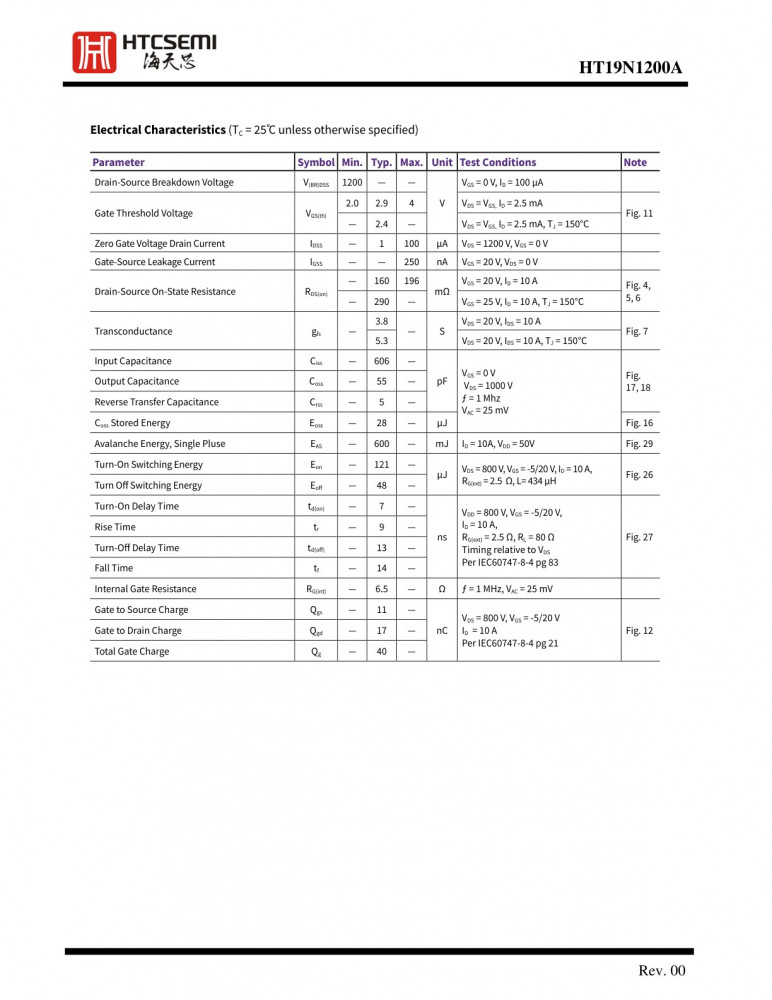 HT19N1200ADZ datasheet page 2
