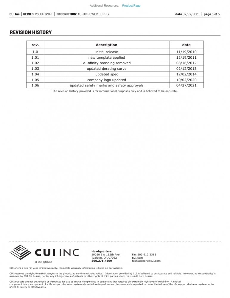 CUI VSUU-120-T515B datasheet page 5