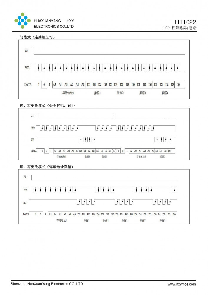 HT1622 datasheet page 6
