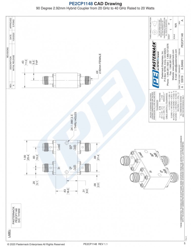 PE2CP1148 datasheet page 5