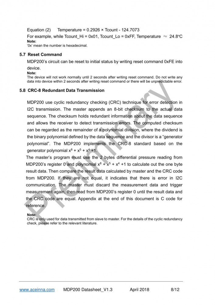MDP200 datasheet page 8