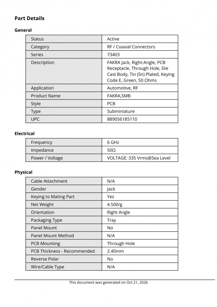 MOLEX 734036804 technical document image 2