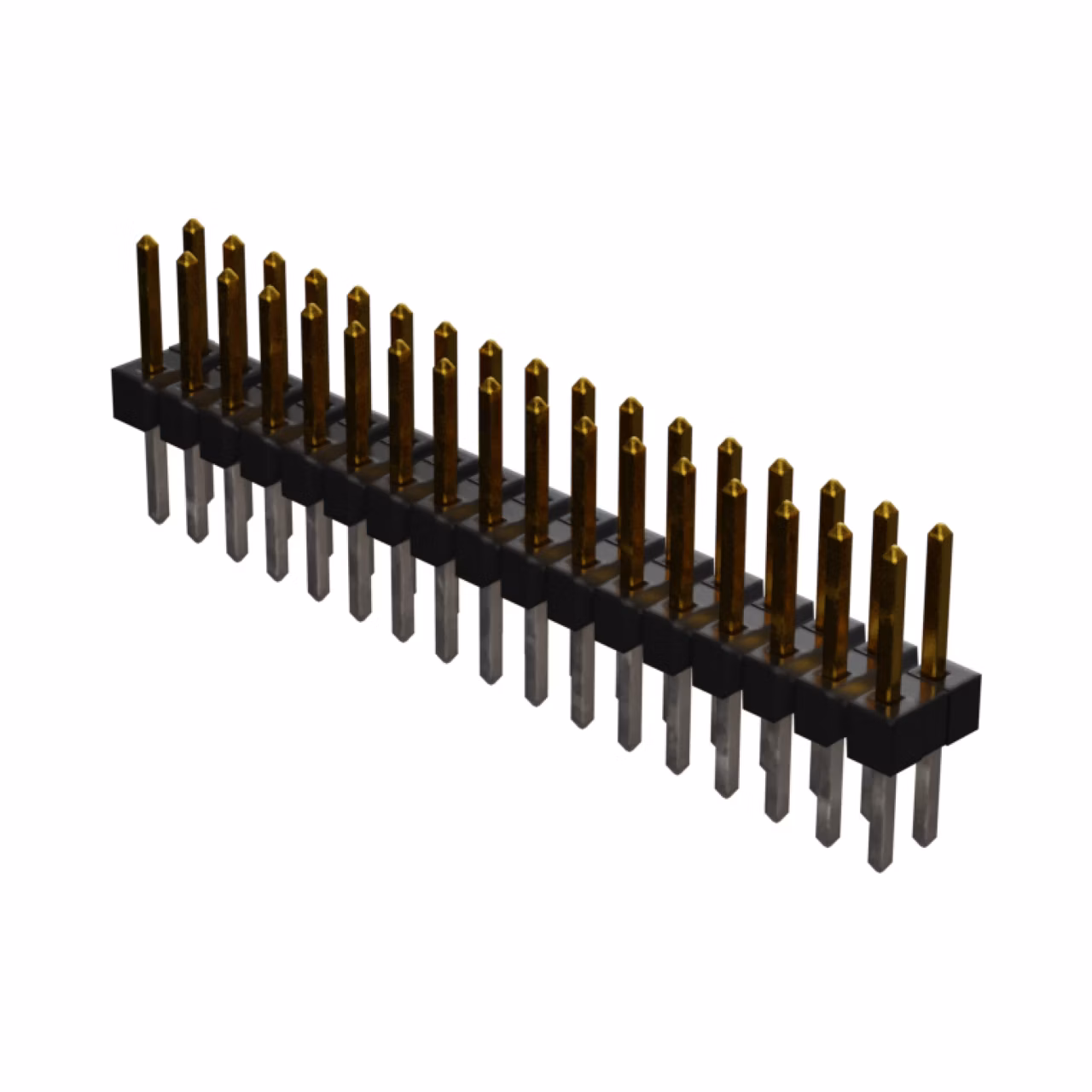 C-Grid Header, 2.54mm Pitch, Through Hole, Dual Row, Vertical, 34 Circuits, 0.75µm Gold (Au) Plating, Tray Packaging, Lead-Free for sale