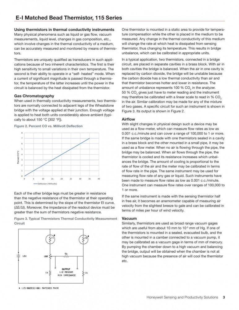Honeywell 115 Series technical documentation page 3