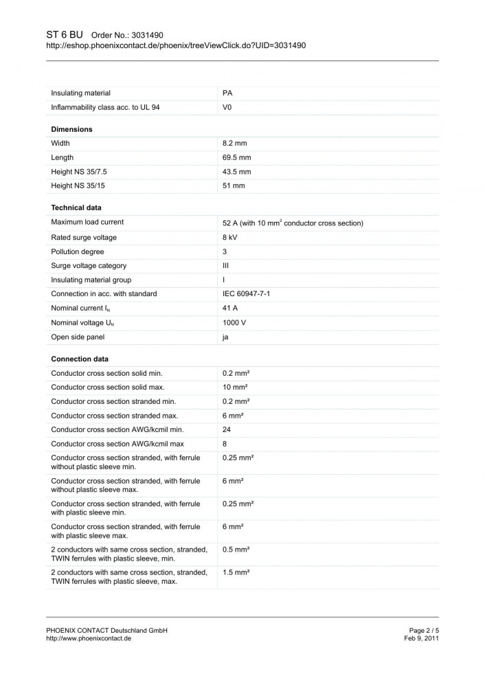 ST 6 technical document page 2