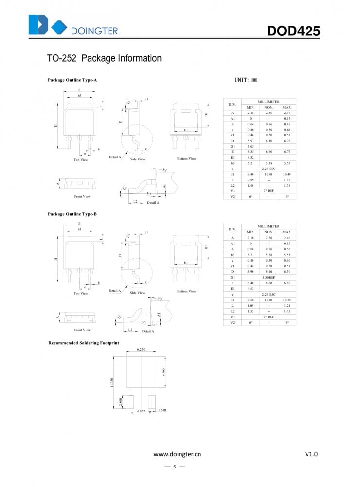 DOD425 datasheet page 5