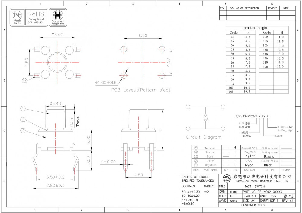 TS-KG02-BB105F technical document preview