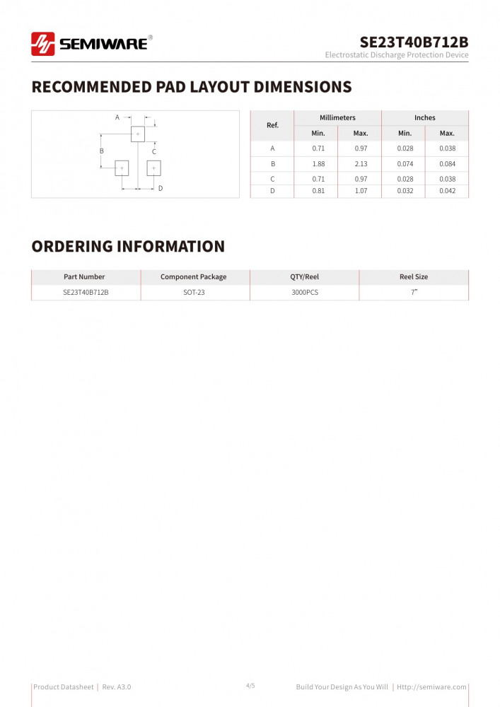 SE23T40B712B datasheet page 4