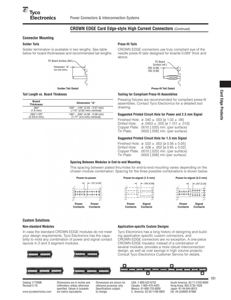 TE Connectivity technical document page 9