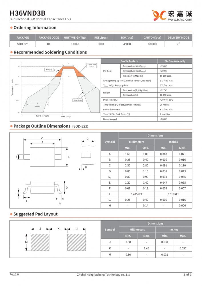 H36VND3B datasheet page 3