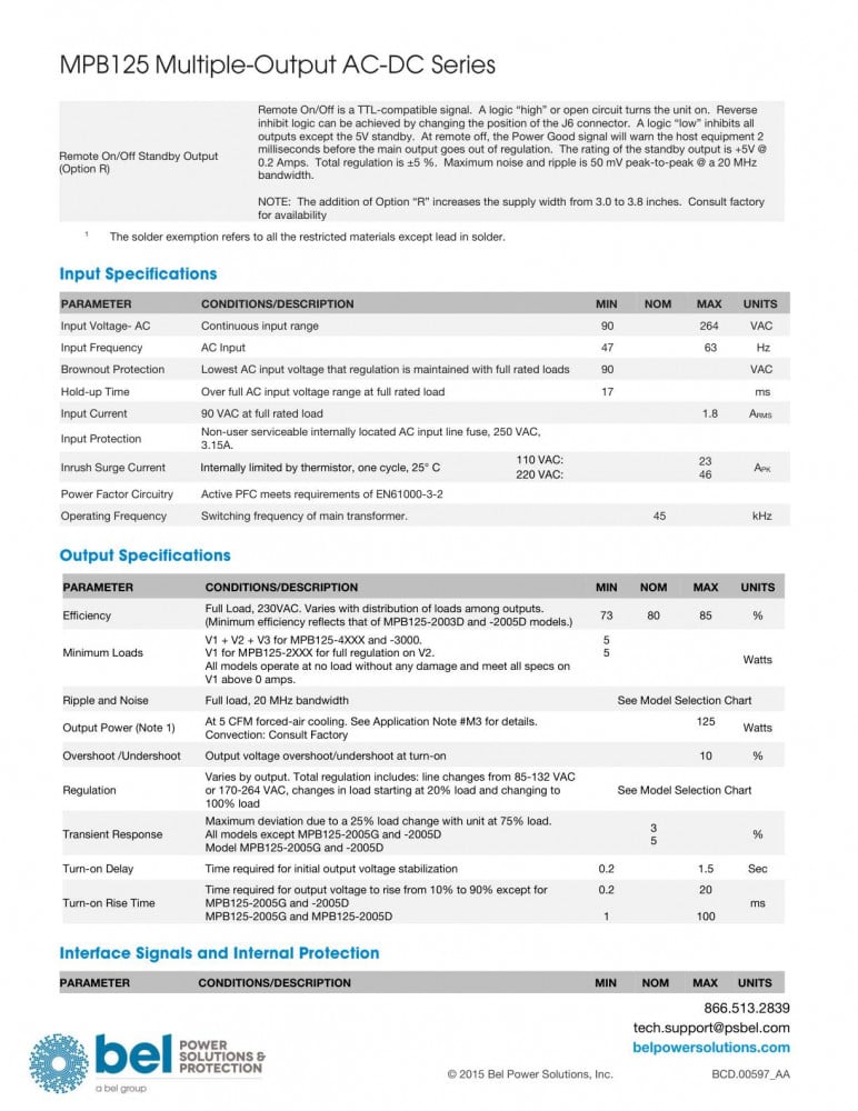 MPB125 datasheet page 3