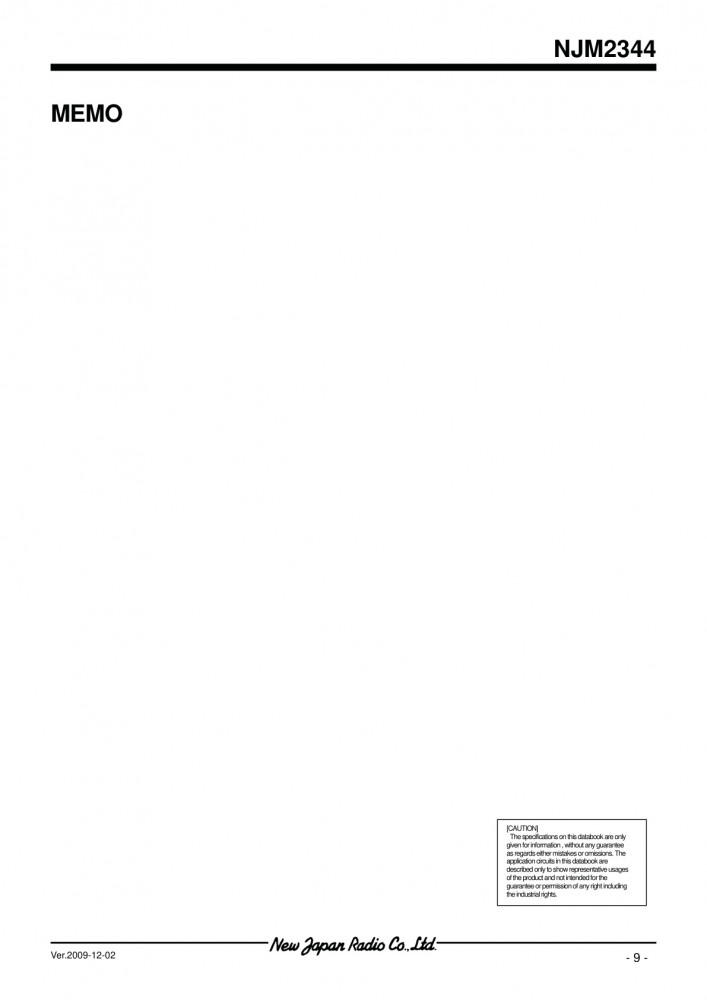 NJM2344 datasheet page 10