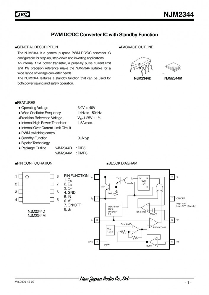 NJM2344 datasheet page 2