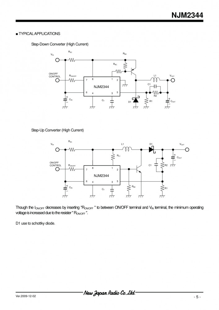 NJM2344 datasheet page 6