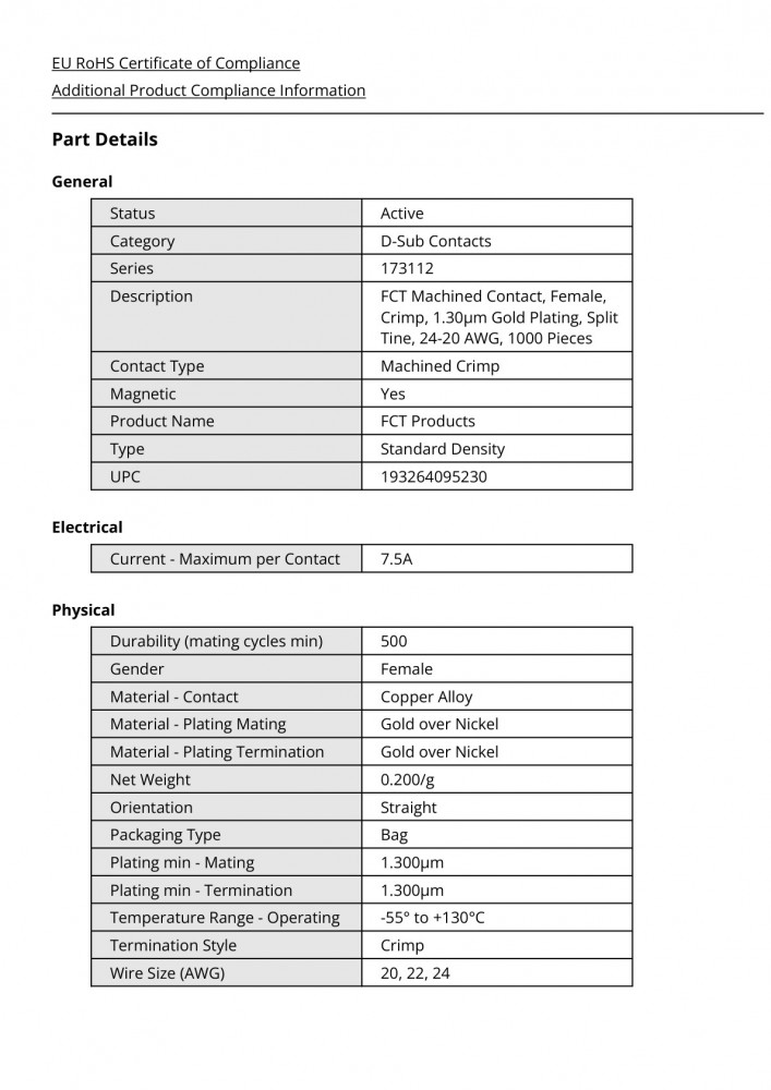 MOLEX 1731121740 drawing preview, page 2