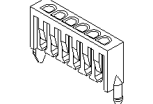 2.50mm Pitch Cable Holder, for Discrete Wire, Flat Cable and Ribbon Cable 8 Circuits for sale