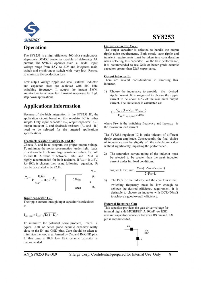 SY8253AIC datasheet page 8