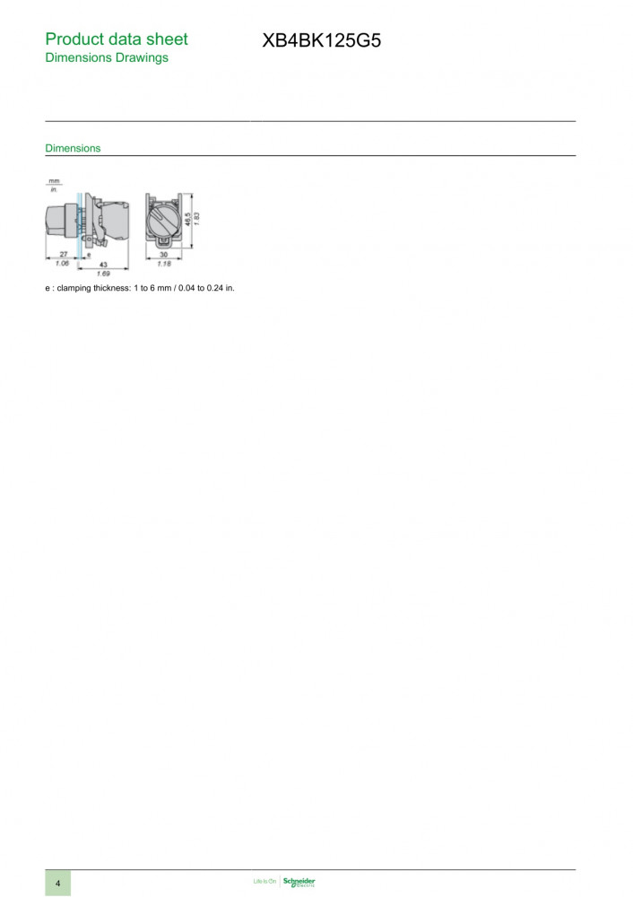 XB4BK125G5 technical document page 4