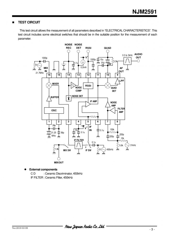 NJM2591 technical document page 3