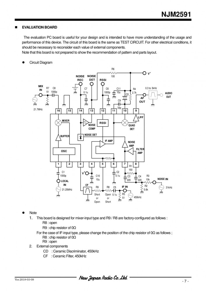 NJM2591 technical document page 7