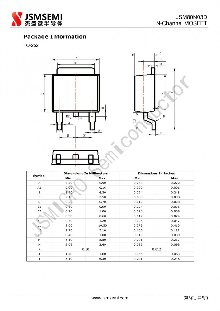 JSM80N03D datasheet page 5