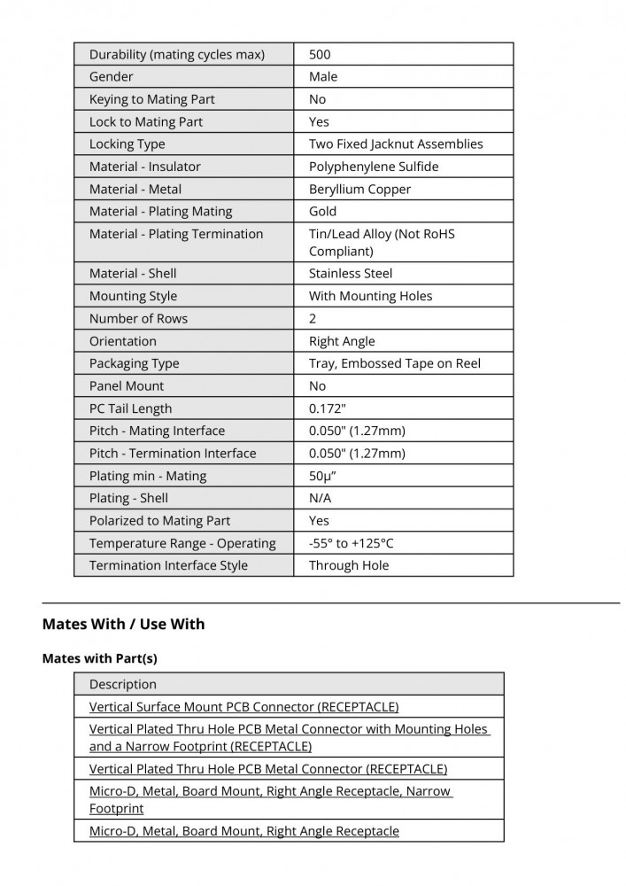 Technical document page 2 for MK-275-031-345-220R