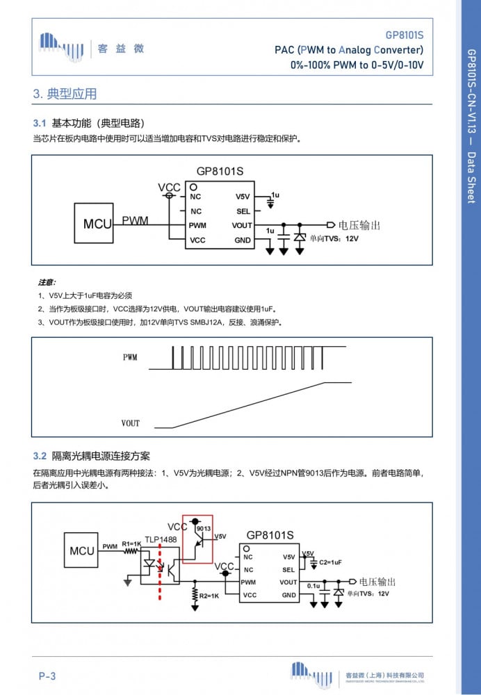 GP8101S datasheet page 3