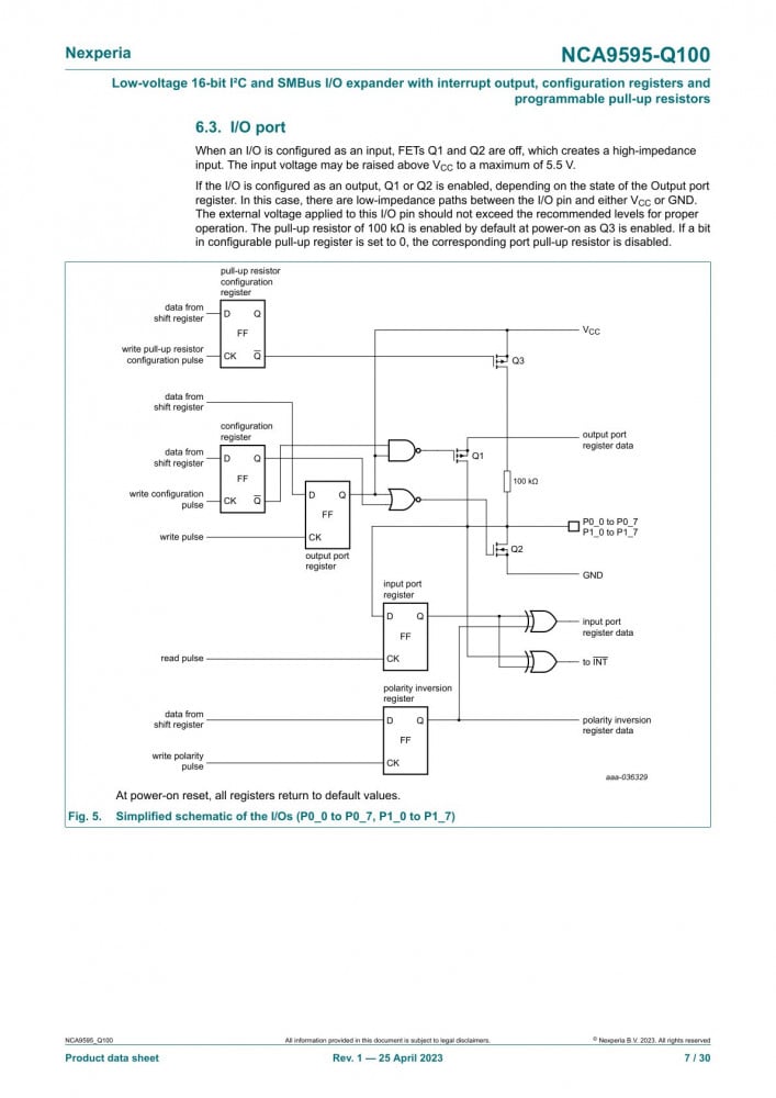 NCA9595-Q100 datasheet page 7